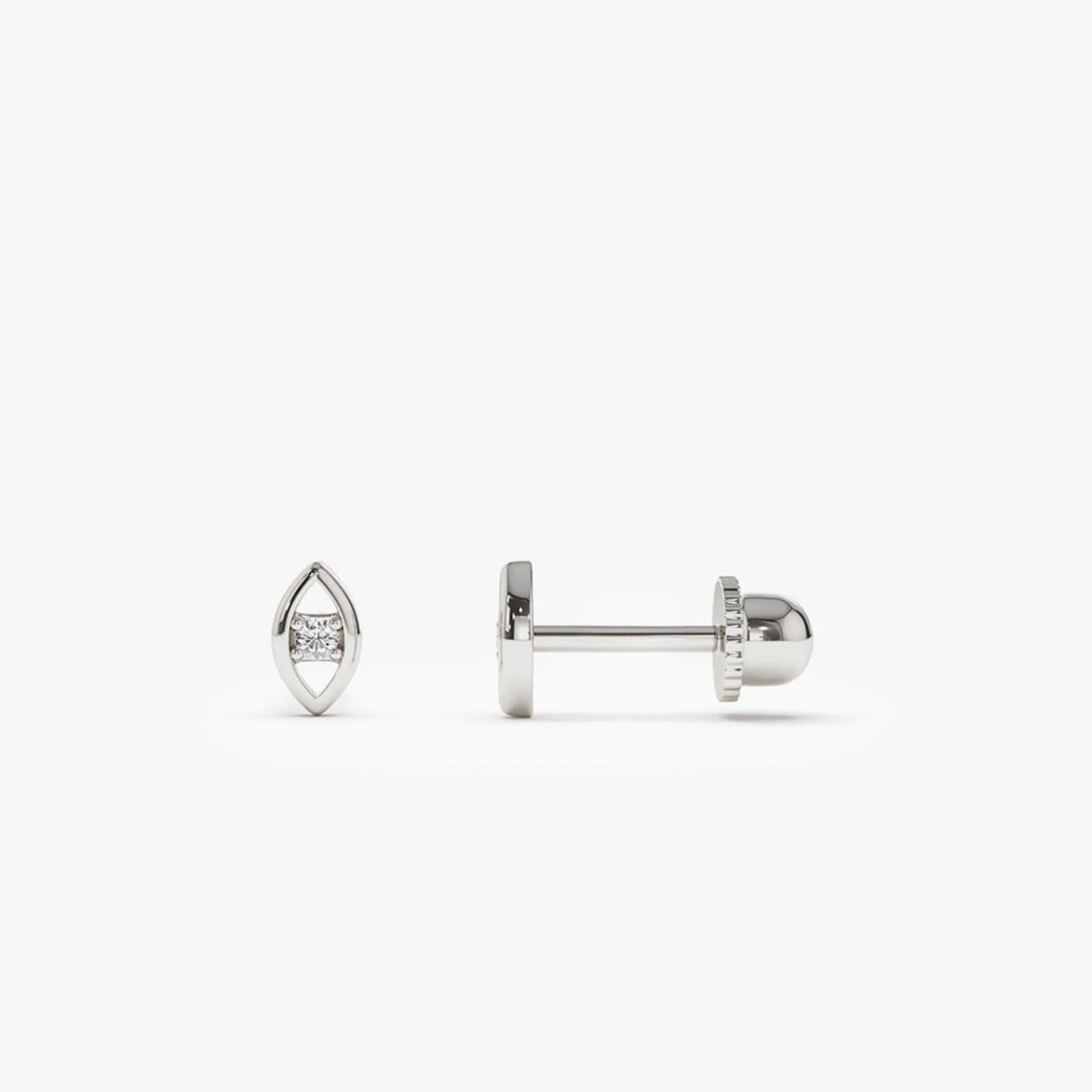 Diamond Evil Eye Helix Piercing - Dialust – Gold Vermeil Jewelry